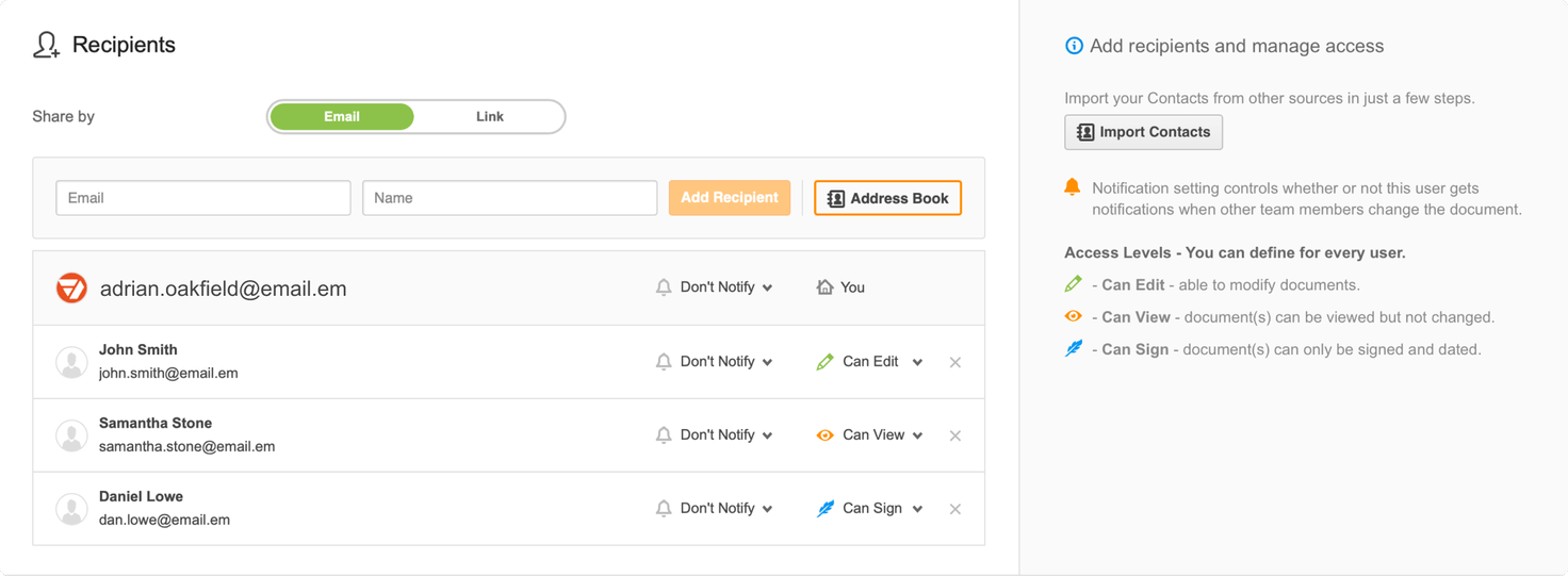 Document collaboration tools for Account Management | pdfFiller