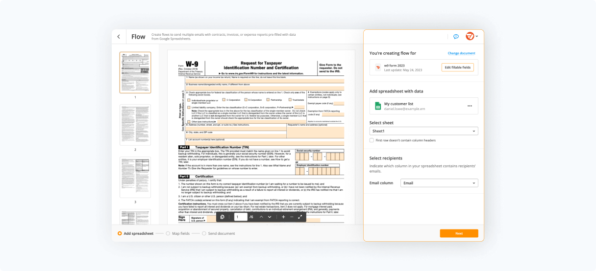 Mail merge from Google Drive to PDF | pdfFiller