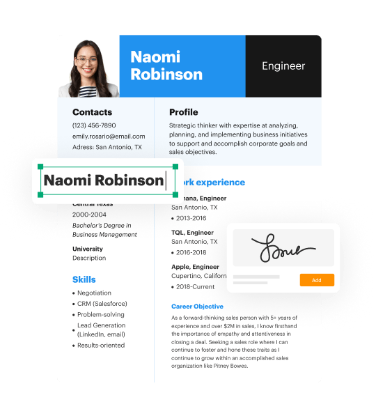 Notary Resume creator tool with Customizable PDF Templates | pdfFiller