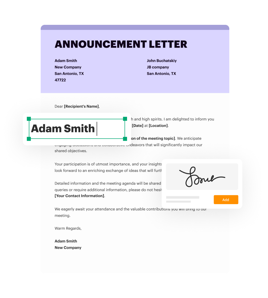 Sponsorship Letter generator tool with Customizable PDF Templates ...