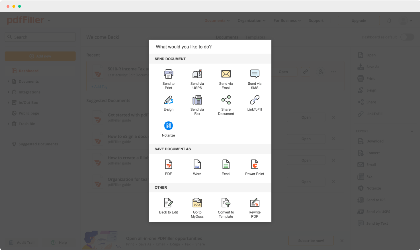 Create a PDF for Signature | pdfFiller