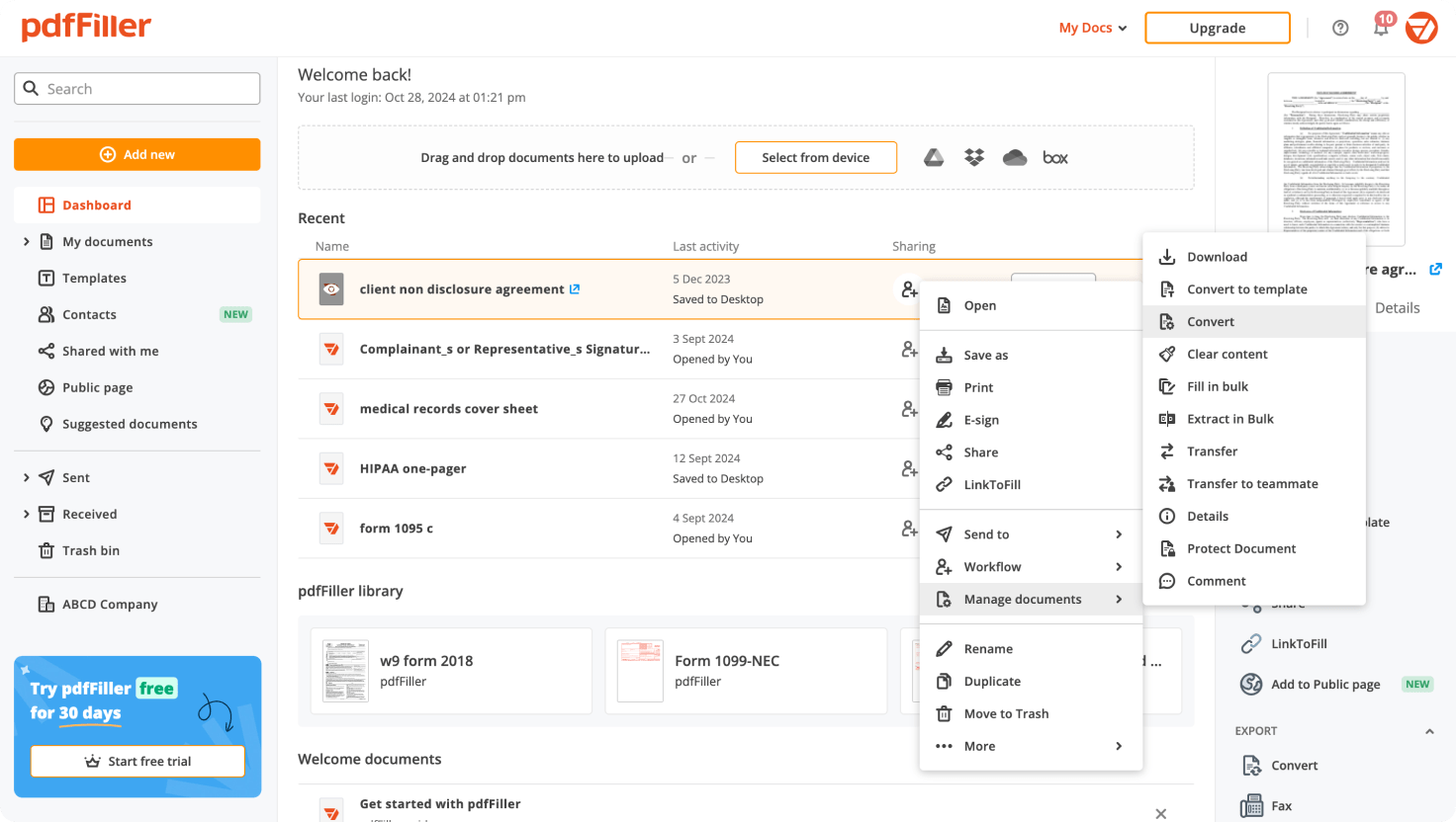 Tableau à remplir en PDF, remplissez et modifiez facilement des PDF en ...