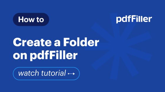 Manage PDF Documents & Folders - Video Tutorials | pdfFiller