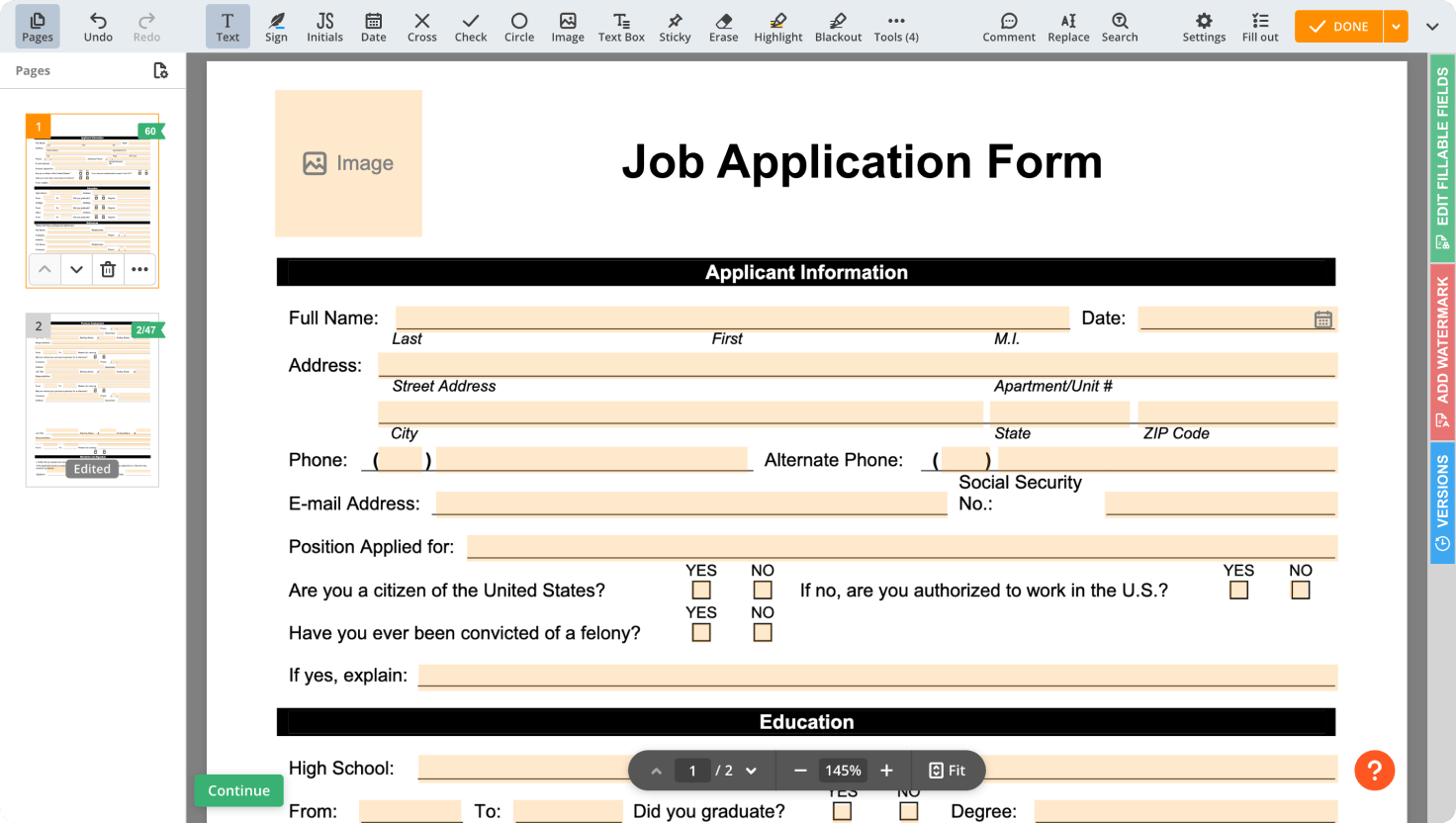 Create a template for address labels online? | pdfFiller