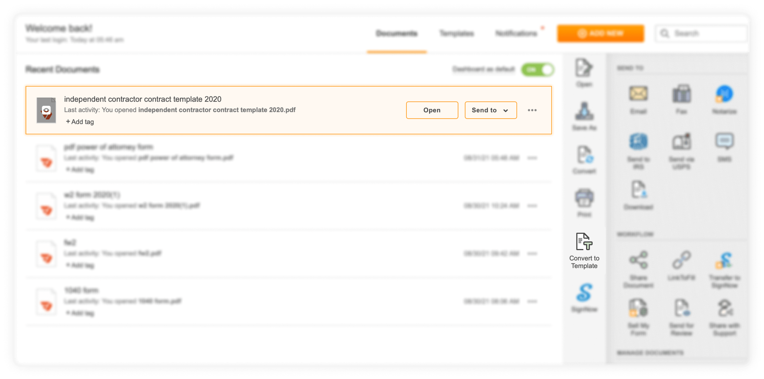 Independent contractor agreement workflow | pdfFiller