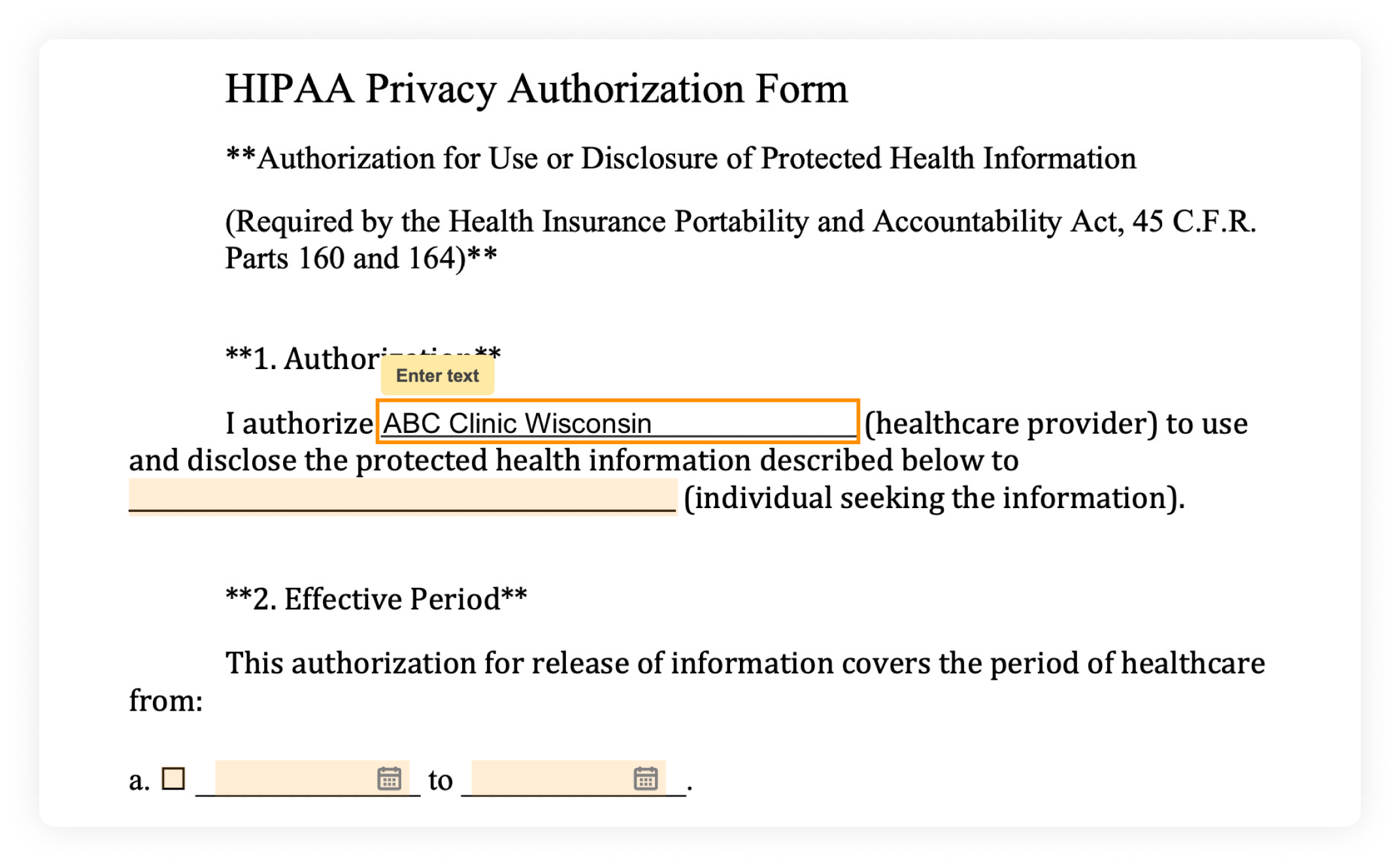 HIPAA authorization form workflow | pdfFiller
